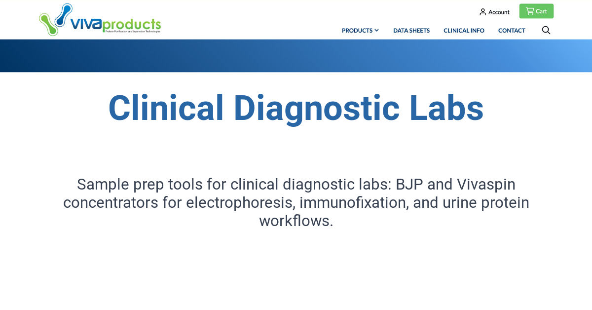 Clinical Diagnostic Labs - Vivaproducts