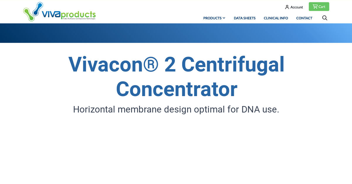 Vivacon® 2 Centrifugal Concentrator - Vivaproducts