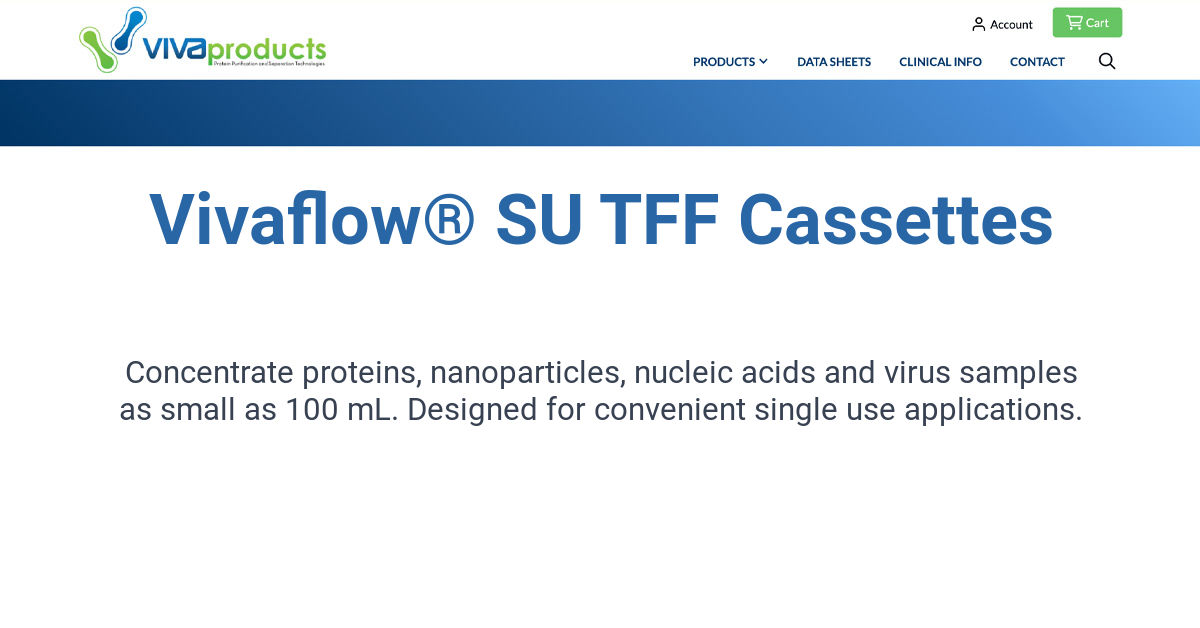 Vivaflow® SU TFF Cassettes - Vivaproducts