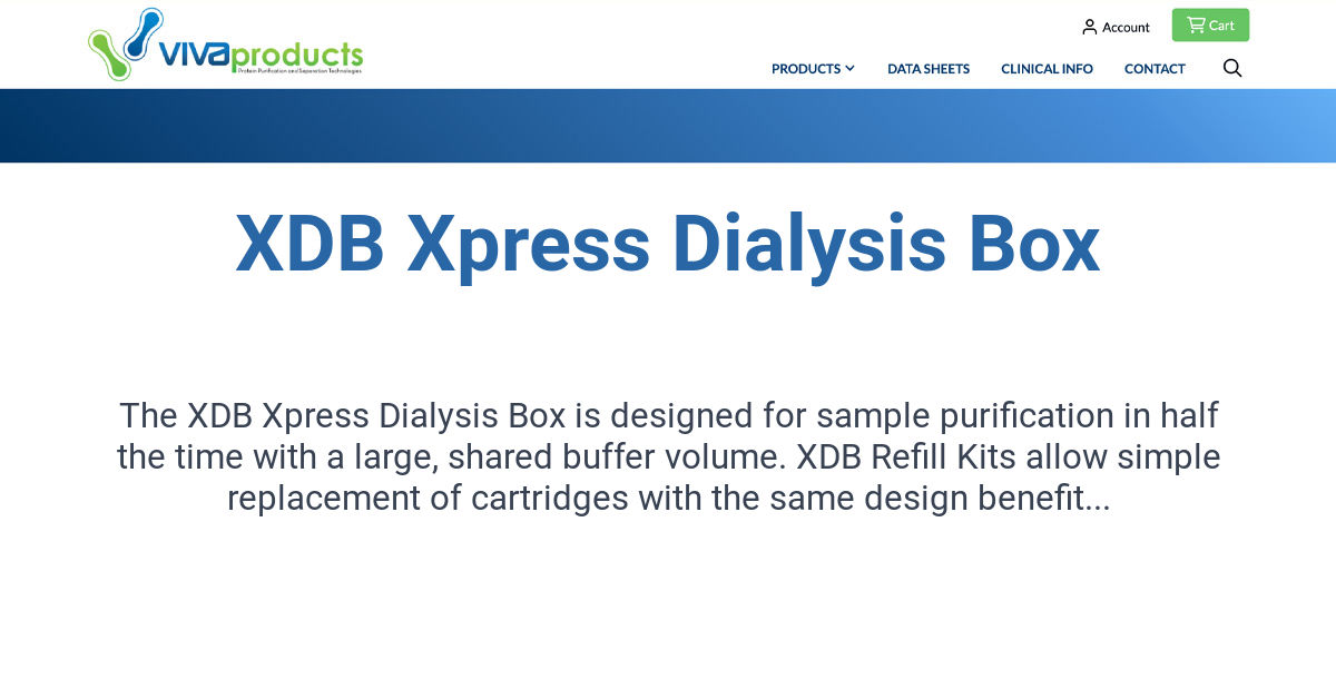 XDB Xpress Dialysis Box - Vivaproducts